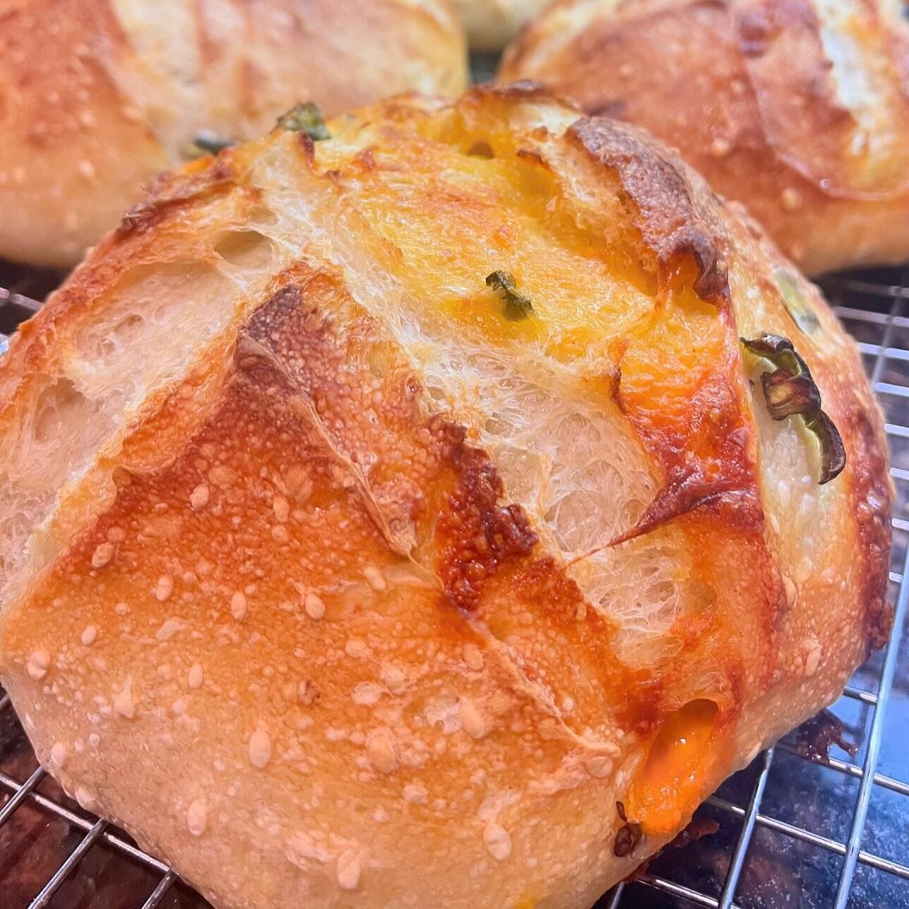 Jalapeño Cheddar Sourdough Loaf - Morgan Making It
